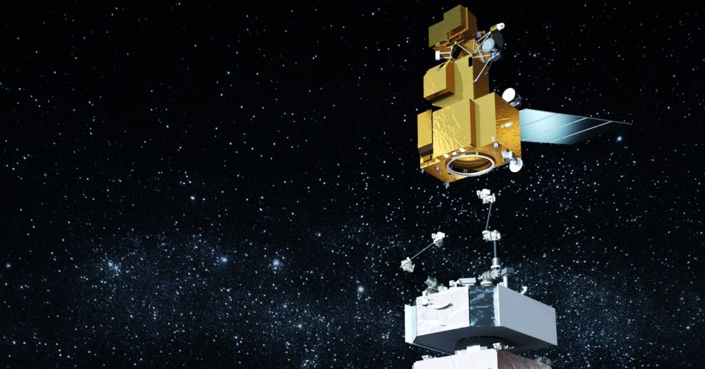Gas Station in space that could refuel Satellites