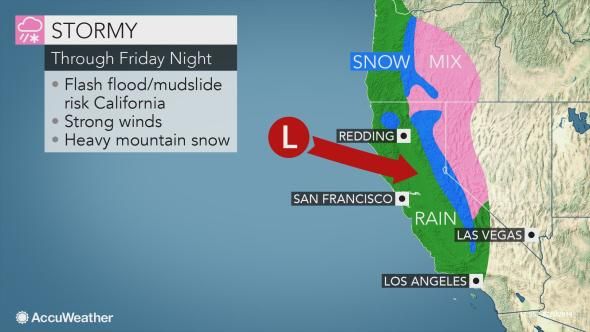 California Storm Gets Intense: Flood-Watch Warning Issued