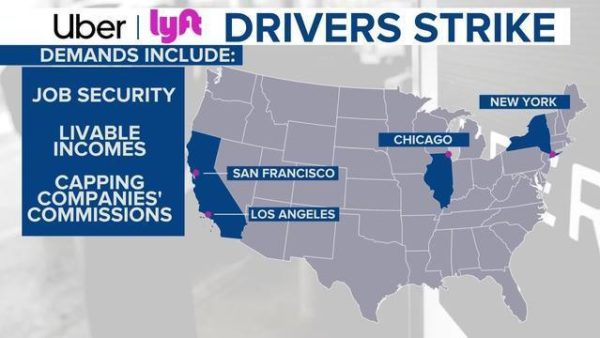 How will the passengers be affected by Uber and Lyft strike?