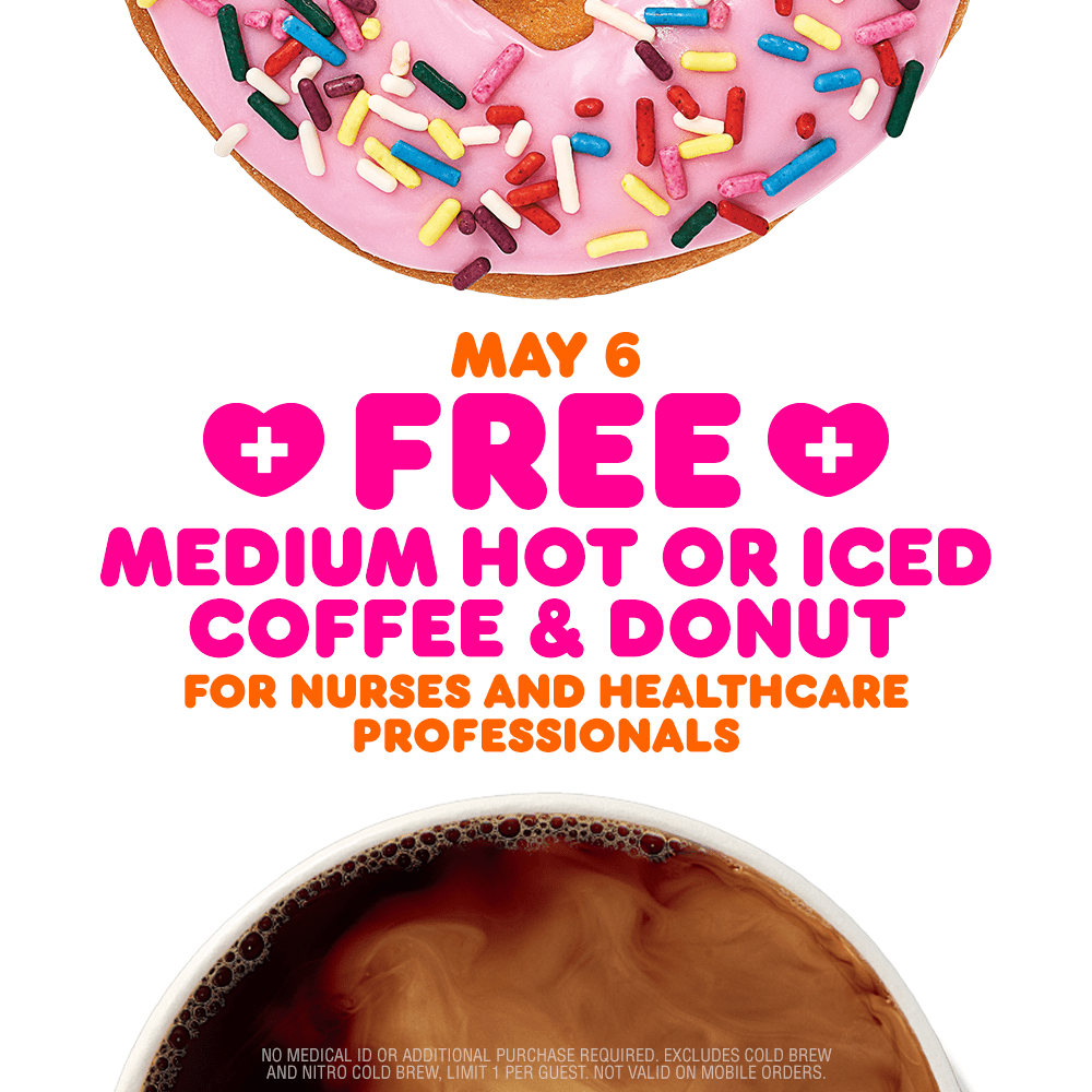 Free Food Deals to grab for all Nurses during National Nurses Week 2020