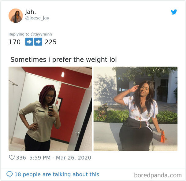 Women Post Before And After Weight Gain Pics to Celebrate Self Love
