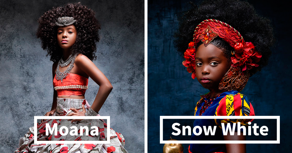 Empowering Photoshoot Captures Young Black Girls Dressed as Disney ...