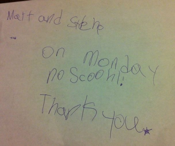 Hilarious notes from kids that are better than the story of a Hollywood ...