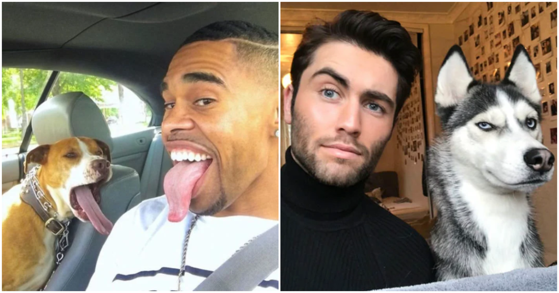 15 Pictures Of Pets Copying Facial Expressions Of Their Owners