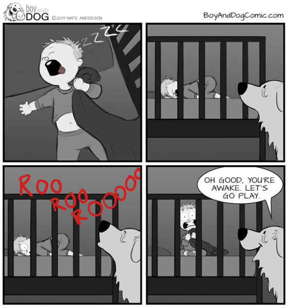 Father Illustrates The Relationship Of His Baby With Their Dog In 30 Comics