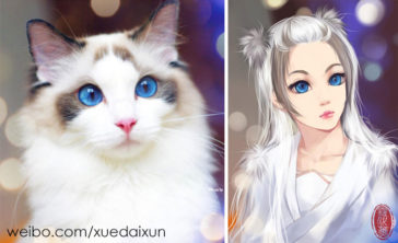 Artist Creates Human Version Of Dogs And Cats And It Is So Accurate (22 ...