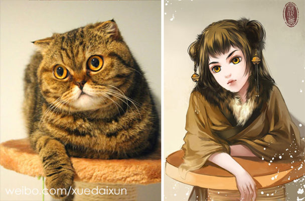 Artist Creates Human Version Of Dogs And Cats And It Is So Accurate (22 ...