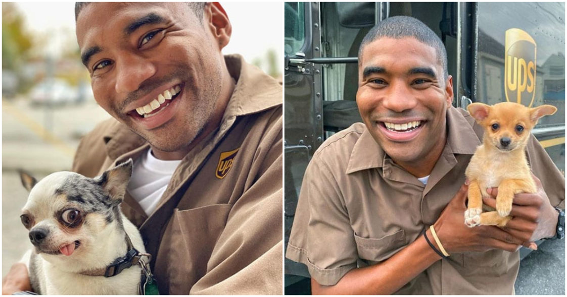This UPS Driver Takes Photos With All The Dogs He Meets