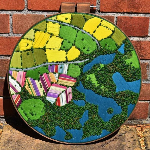 Artist Creates Beautiful Embroideries Inspired By British Landscapes ...