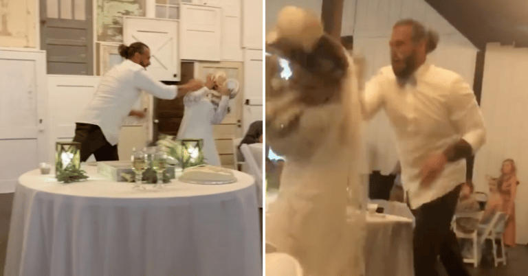 Husband Gets Dragged After Tossing A Whole Entire Wedding Cake At His ...