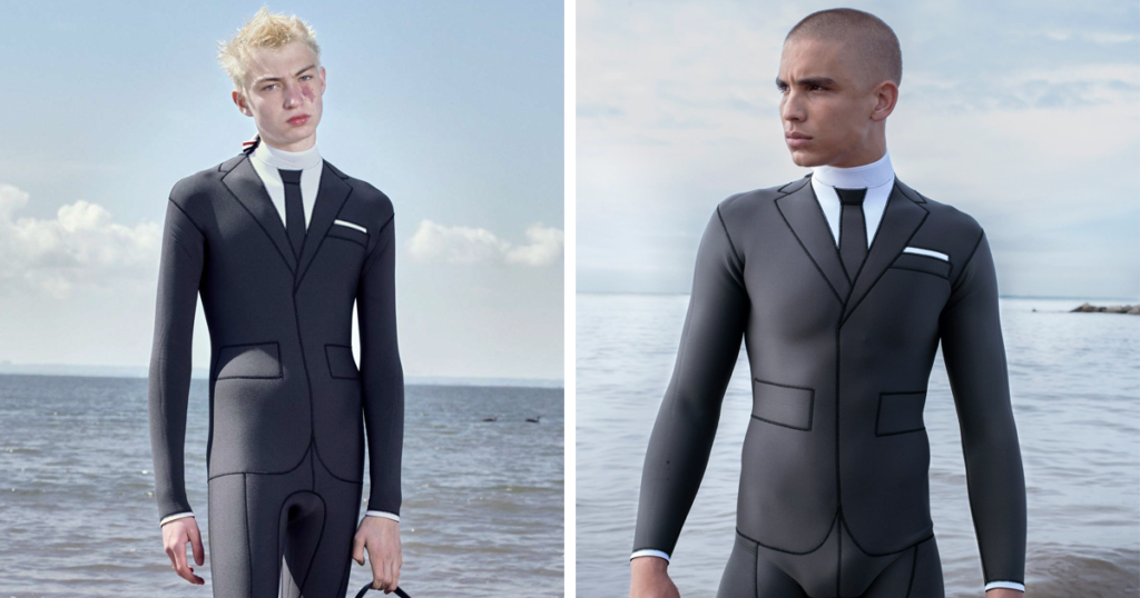 Designer Creates $3,900 Wetsuit That Looks Like A Real Suit