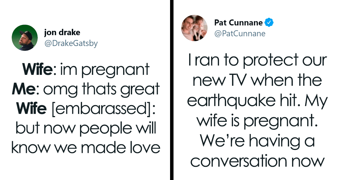 Dads On Twitter Are Joking About Their Wives’ Pregnancies And Here Are ...