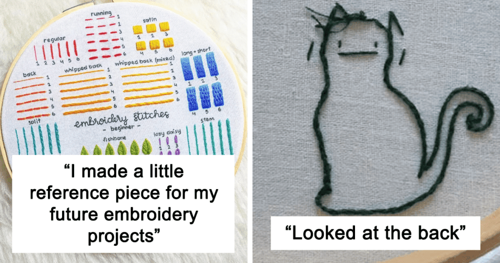 35 Times People Showed Off Their Best Embroidery Works