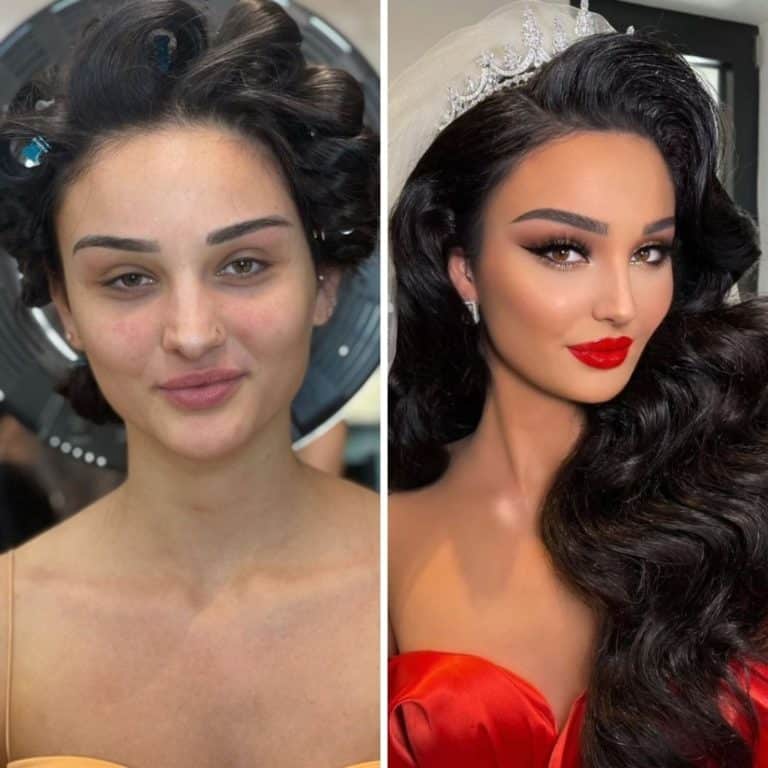 Makeup Artist Shares Stunning Before-And-After Photos Of Brides On ...