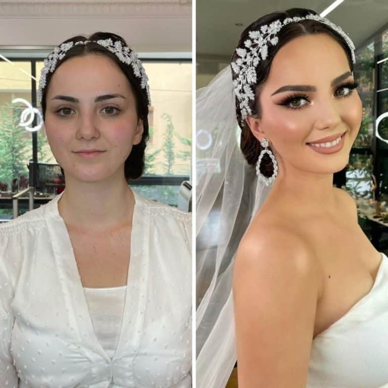 Makeup Artist Shares Stunning Before-And-After Photos Of Brides On ...