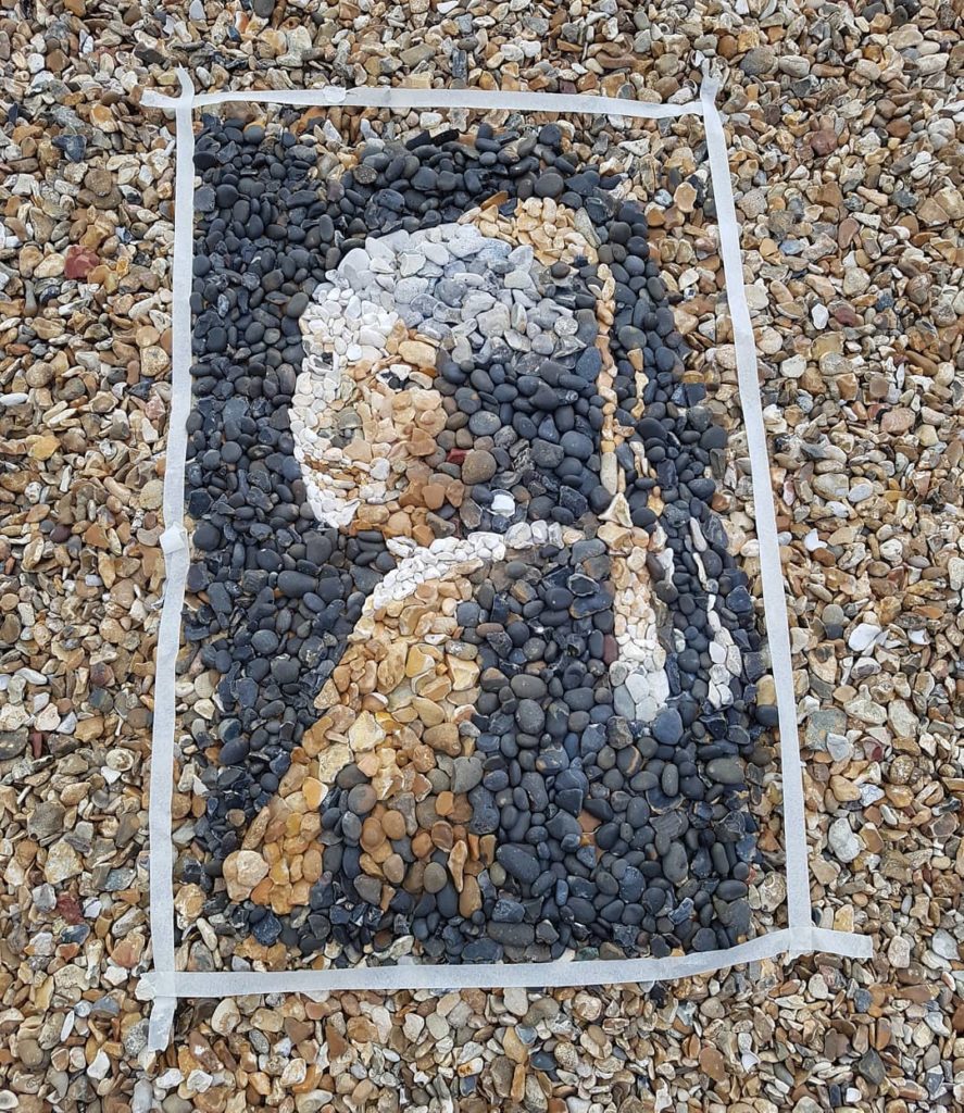 Artist Justin Bateman Creates Stunning Mosaics Made from the Pebbles He ...