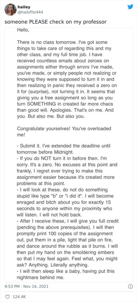 30 Hilarious Times College Students Got the Wildest Emails From Their ...