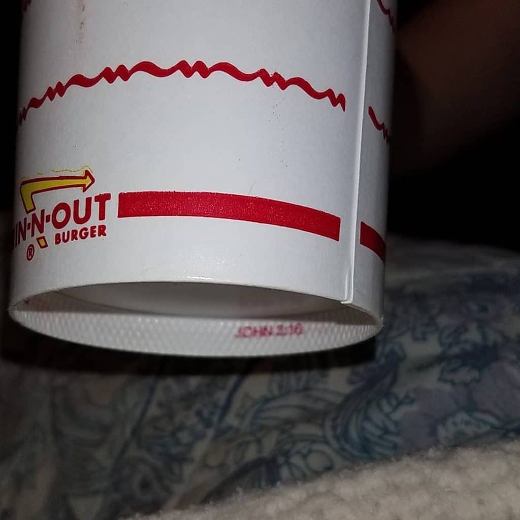 The Reason In-N-Out Have Bible Verses On Their Wrappers and Cups