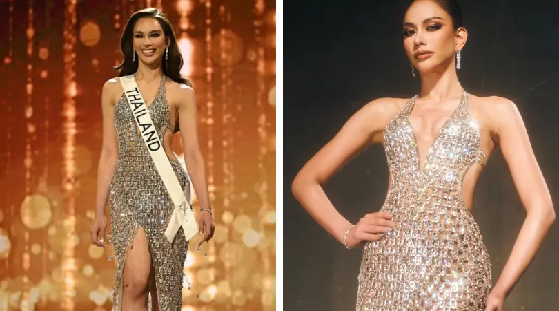 Miss Universe Pageant Thailand Model Recycled Soda Tabs
