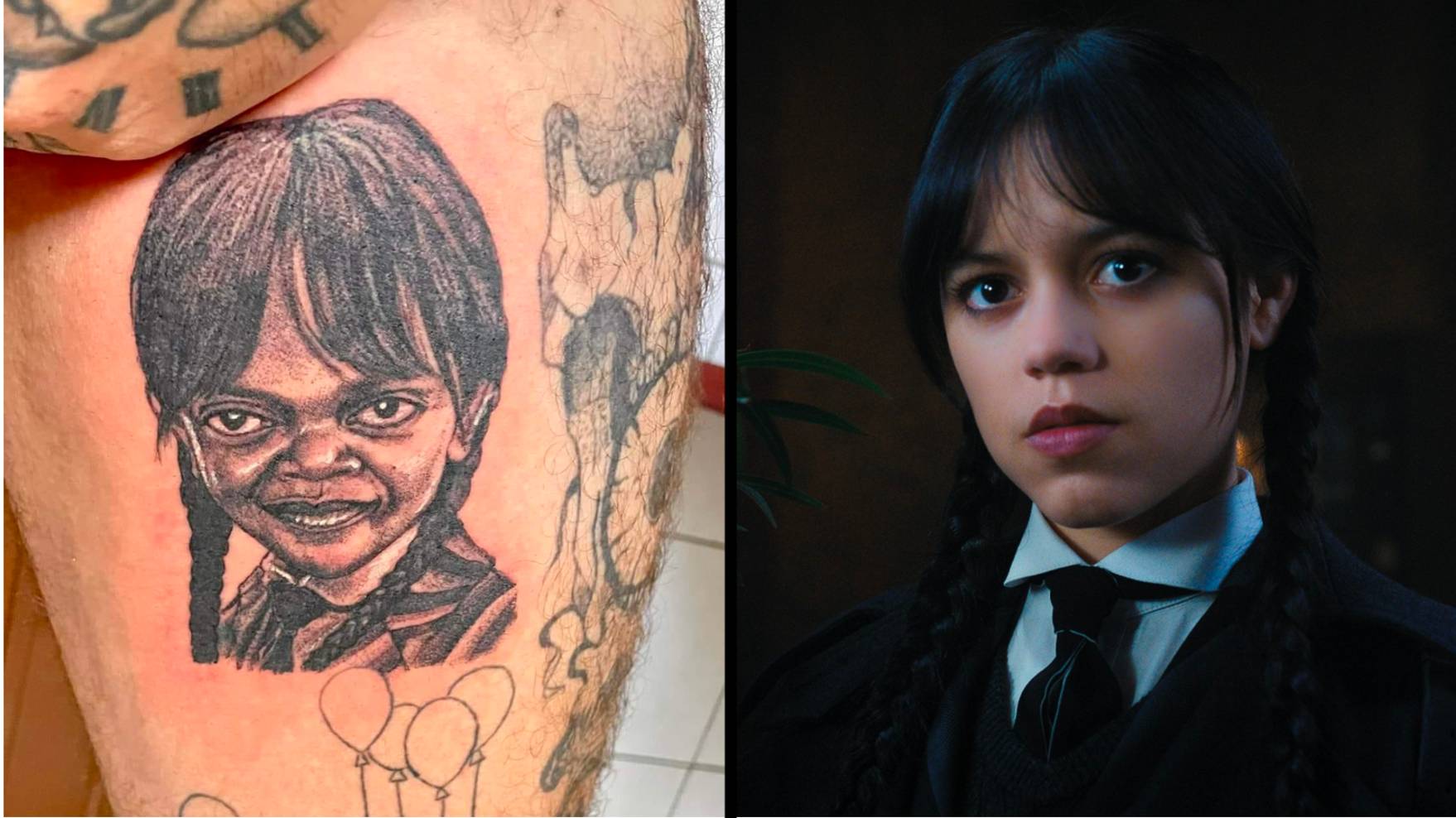 Wednesday Addams Tattoo Totally Gets Roasted On the Internet