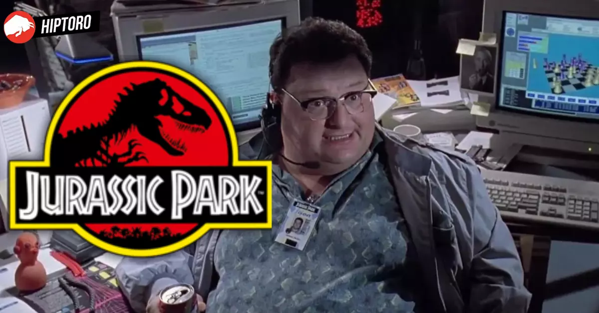 Why Does Dennis Nedry Have A Picture Of Oppenheimer On His Computer in Jurassic Park?