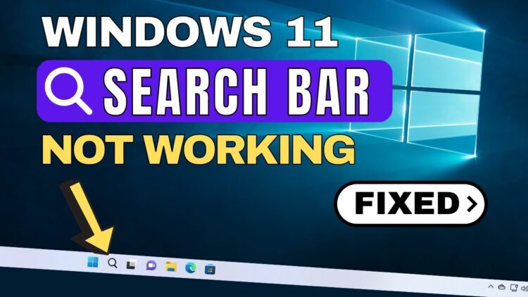 How to Solve Windows 11 or 10 Search Bar Not Working? Troubleshooting ...