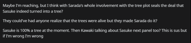 Boruto Spoilers: Insane Theory Says Sasuke Has Turned into a Tree