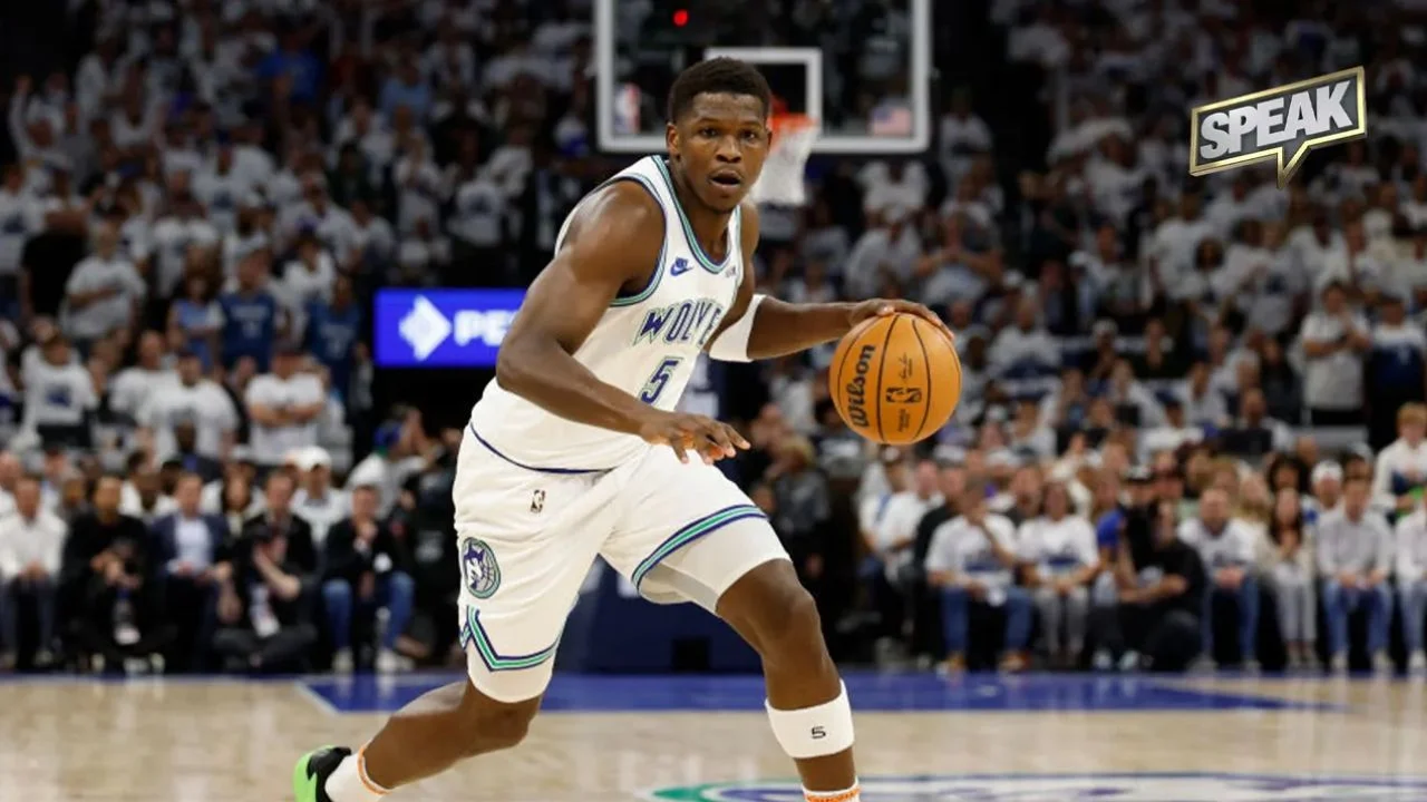 Anthony Edwards' Intense Exchange with Kyrie Irving During Game 1 of ...