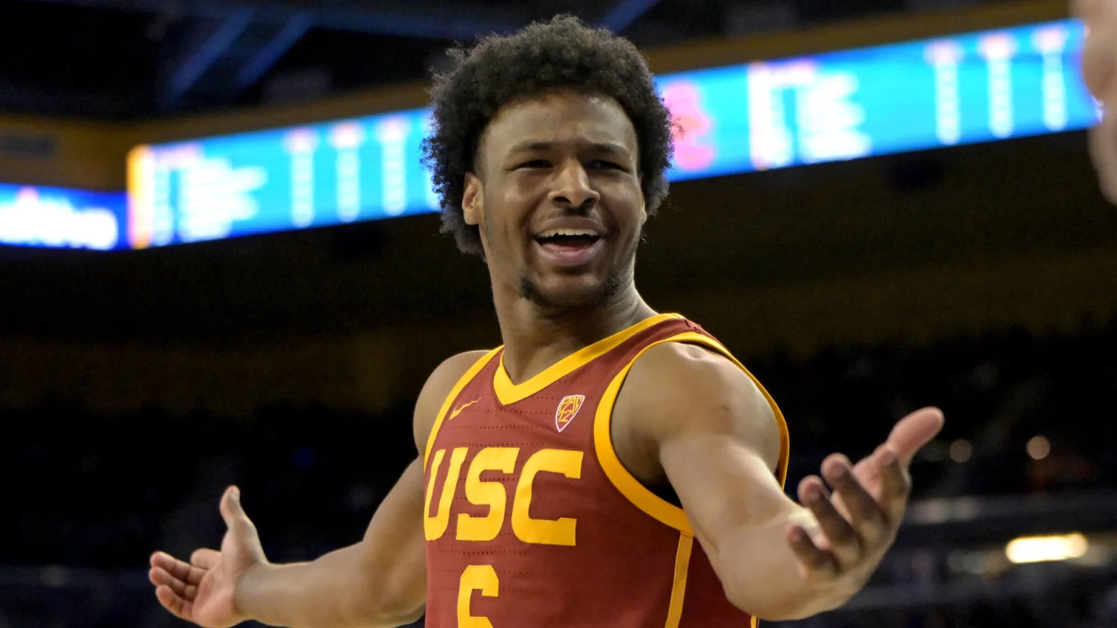 Bronny James Climbs NBA Draft Rankings for His Standout Performance at ...