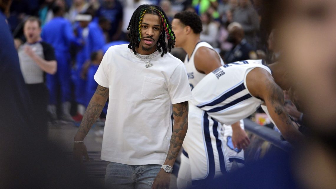 Anthony Edwards Receives a Rallying Call from Ja Morant During Playoff ...